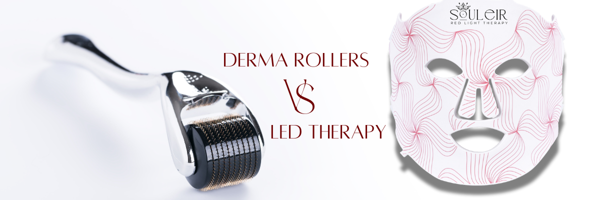 Derma Rolling vs. LED Therapy Masks: Unveiling the Best Skincare Techn